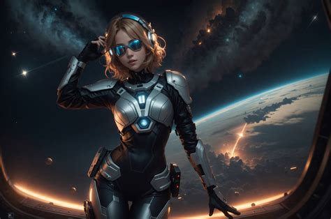 Beautiful Girl Selfie With Planet By Psilenz On Deviantart