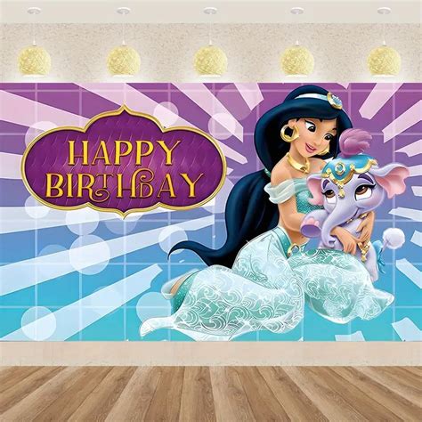 Ume 자스민 생일 파티 걸이 배경 태피스트리 폴리에스테르 벽 장면 배너 크리스마스 할로윈 새해 범용 휴일 Temu Republic Of Korea