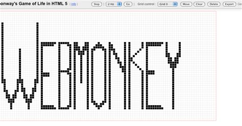 Conways Game Of Life In Html5 Wired