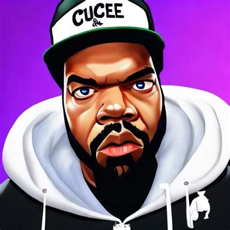 Ice Cube Rapper Drawing