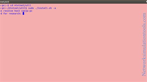 Location Of Installed Mininet Network Simulation Tools