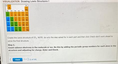 Solved VISUALIZATION Drawing Lewis Structures I Create The Chegg