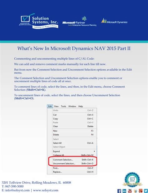 Whats New In Microsoft Dynamics Nav 2015 Part Ii Pdf