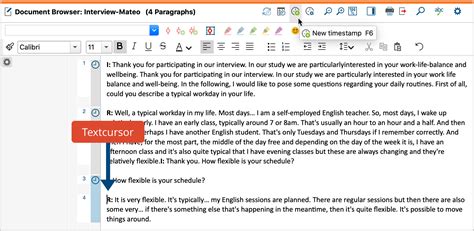 MAXQDA 2022 Online Manual Link Transcript To Recording With Timestamps