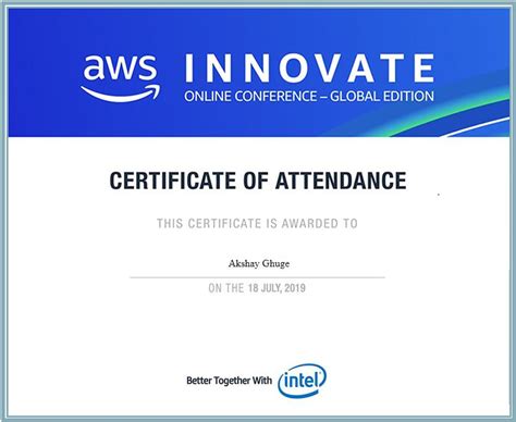 Akshay Ghuge On Linkedin Awsinnovate Awscloud Amazonwebservices