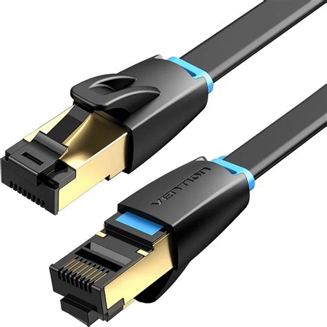 Jp Vention Cat8 薄型 Lanケーブル カテゴリー8 Sstp パッチケーブル Rj45 コネクタ