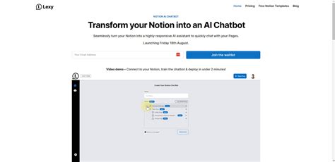 Lexy Notion AI Chatbot Reviews Features Pricing And Alternatives