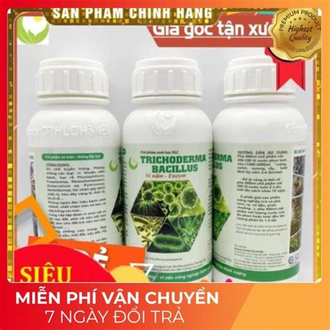 NẤm ĐỐi KhÁng Trichoderma Bacillus Hlc DẠng NƯỚc 500ml Ủ PhÂn ChuỒng TƯỚi CÂy ĐỐi KhÁng