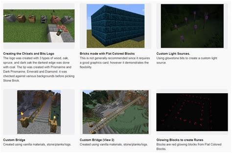 chisels and bits mod 1 16 5 1 12 2 minecraft designs and storing the bits