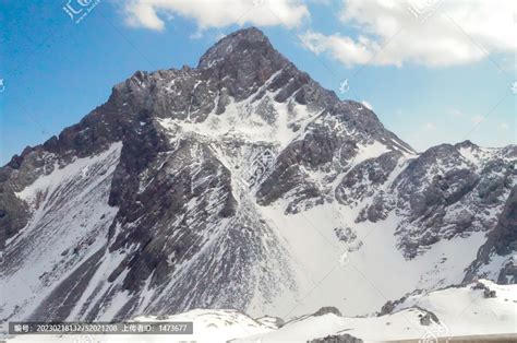 玉龙雪山 冰川冰山 自然风景 摄影素材 汇图网www huitu