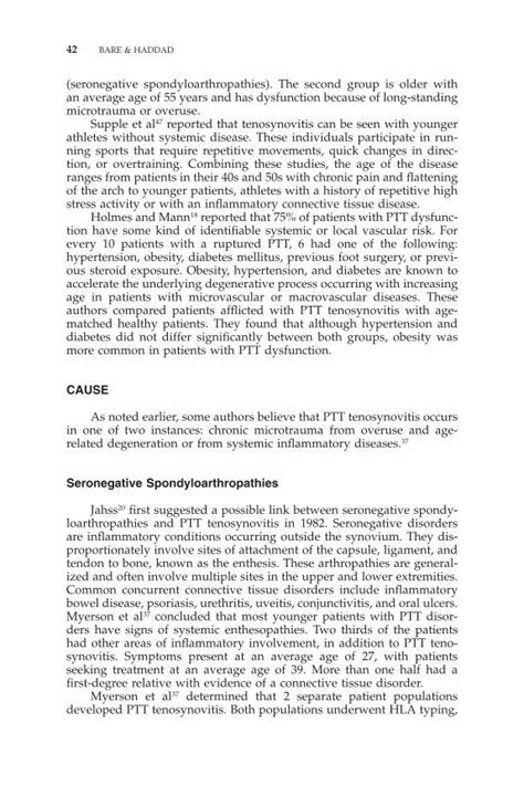 Pdf Tenosynovitis Of The Posterior Tibial Tendon Dokumentips