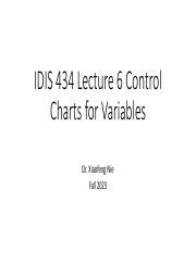 Control Charts For Variables Understanding Variation And Course Hero
