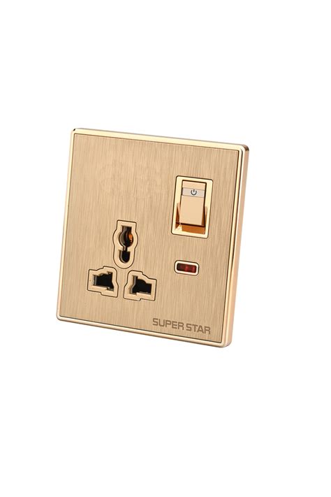 Glamour Three Pin Multi Socket With Switch