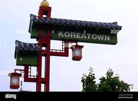 Los Angeles California View Of KOREATOWN A Neighborhood In Central Los Angeles Stock Photo Alamy