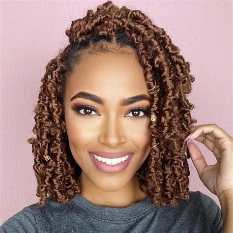 Buy Packs Butterfly Locs Crochet Hair Inch Pre Looped Bob Distressed Locs Soft Faux Locs