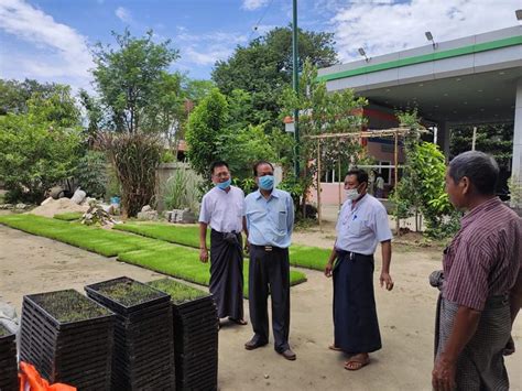 ရွှေဘိုမြို့တွင် ကိုဗစ် ၁၉ စီးပွားရေးကုစားမှုအစီအစဉ်အရ ကောက်စိုက်စက်ဖြင့် မိုးစပါးစိုက်ပျိုးရန