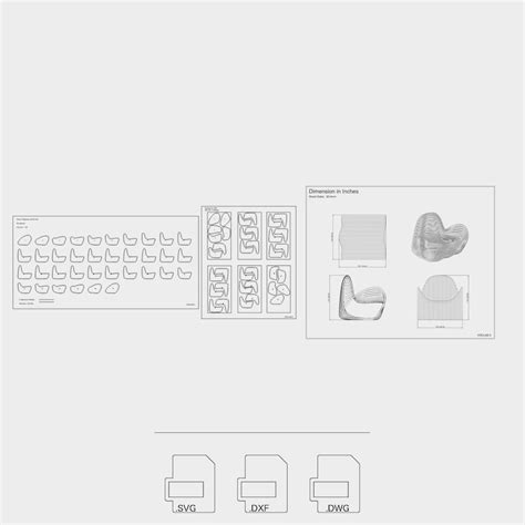 Morph Armchair Router Cut Files Cnc Files For Cutting Vector Files Dxf