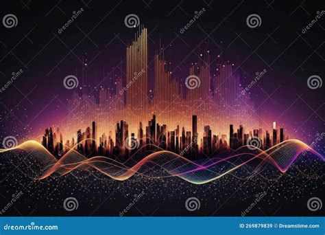 Generative Ai Illustration Of City Network Technology Communications And Infrastructure Stock