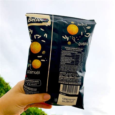 Snack Assado Sabor Ervas Finas Belive 35g Viver Bem Saudável
