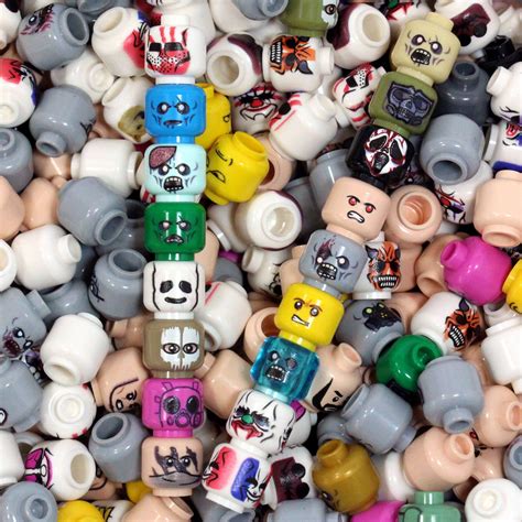 Lego Zombie Heads Lego Heads Lego Guns Zombie Head Packs Restock By