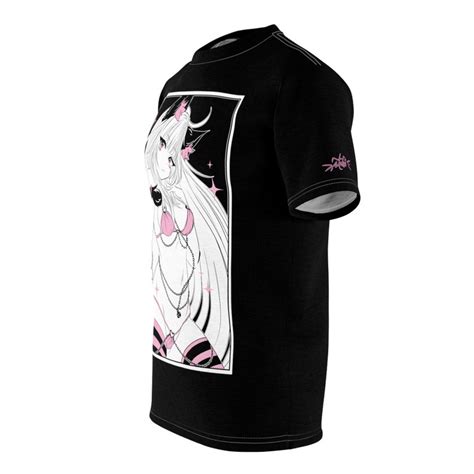 Lewd Catgirl Design By Twixi Unisex Cut And Sew Tee Aop Etsy