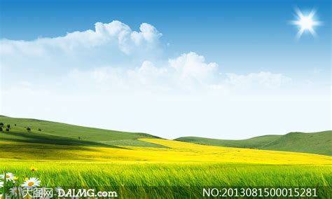 蓝天白云花素材蓝天白云花卡通蓝天白云花房屋大山谷图库