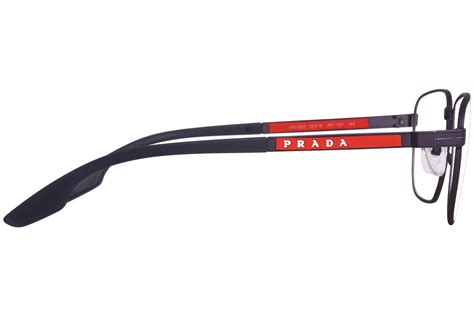 Prada Linea Rossa Ps 50ov Ur71o1 Eyeglasses Mens Blue Rubber Full Rim