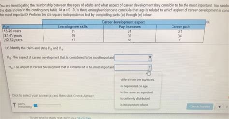 Solved You Are Investigating The Relationship Between The