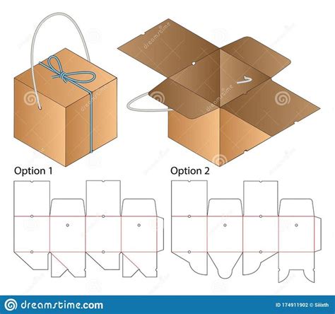 Box Packaging Die Cut Template Design 3d Mock Up Stock Vector B9e