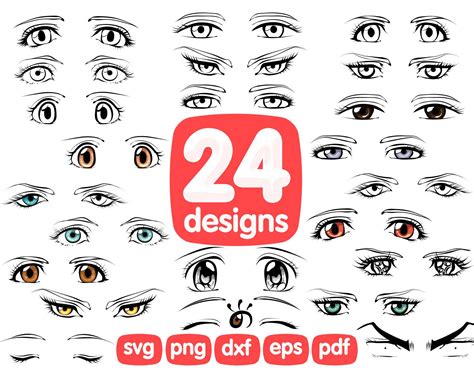 Eyes Clipart Eye Svg Eyelash Clipart Anime Eye Graphics Svg Eye