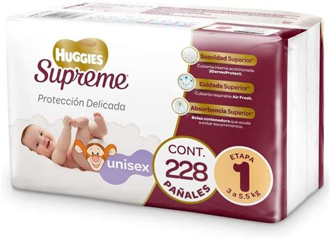 Huggies Supreme Etapa 1 Caja Con 6 Paquetes De 38pz Mercado Libre