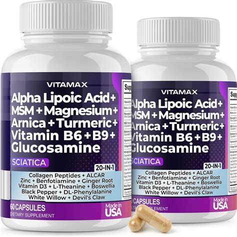 Sciatica Nerve Health Support Sciatic Nerve Supplement Capsules With My Store