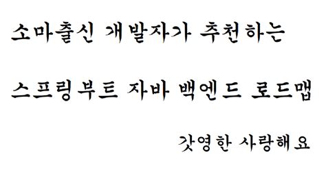 진짜 노베이스 소프트웨어 마에스트로 출신 개발자가 추천하는 필요한 것 만 담은 자바 백엔드 로드맵 로드맵 인프런