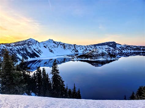 Crater Lake NP In Late April OC 4032 X 3024 R EarthPorn