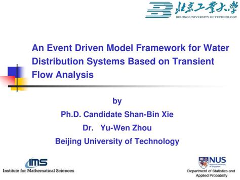 PPT An Event Driven Model Framework For Water Distribution Systems Based On Transient Flow