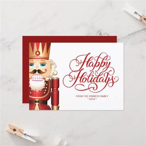 Nutcracker Holiday Christmas Party Greeting Card Zazzle Holiday