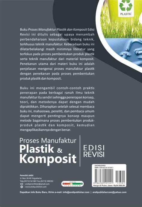 Jual Buku Proses Manufaktur Plastik Dan Komposit Edisi Revisi Di Seller Buku Id Karang