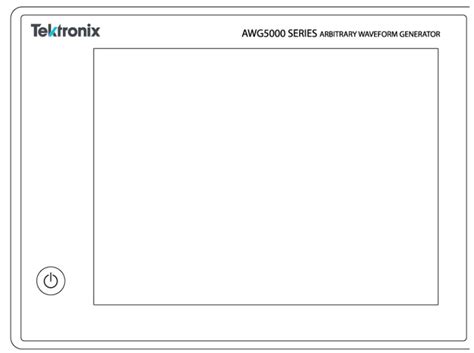 Tektronix Awg5200 Arbitrary Waveform Generator User Manual