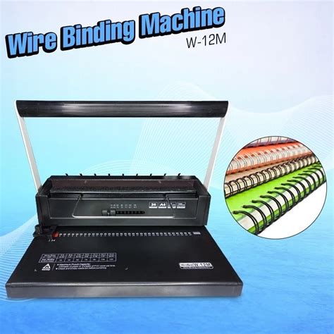 Wire Binding Machine Double Loop Wire Binder A4 Size Heavy Duty Binder