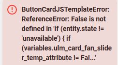 Since The Update To Custom Card Fan Does Not Display Issue UI Lovelace