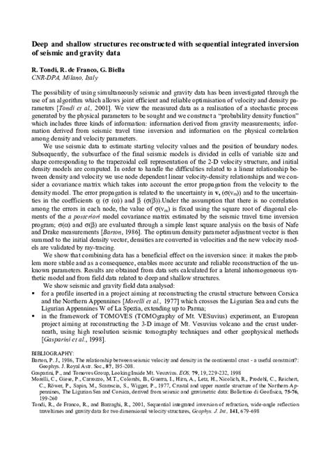 Pdf Deep And Shallow Solid Earth Structures Reconstructed With