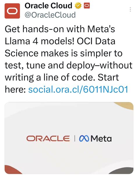 Oracle And Meta Collaborate On Ai And Genai Mohamed I Sayed Posted On The Topic Linkedin
