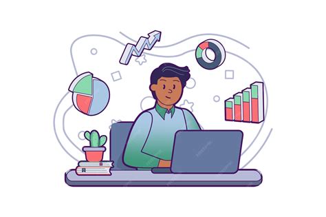 Premium Vector Concept Business Analysis With People Scene In The Flat Cartoon Design