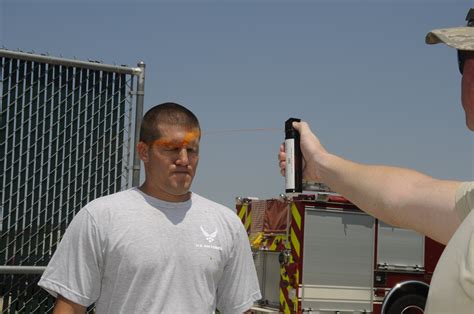 Heat Of The Moment 188th Security Forces Squadron Conducts Pepper Spray Training 188th Wing