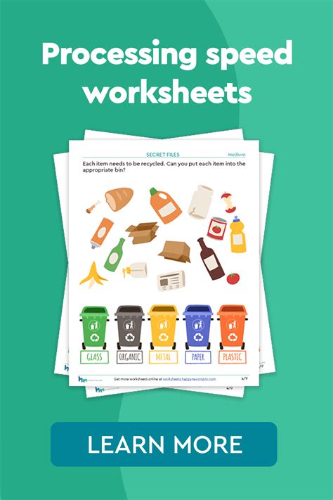 All Packets Cognitive Worksheet Packets From Happyneuron Pro Artofit