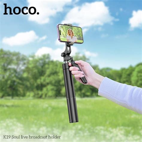 Hoco K19 Selfie Stick With Extendable Stand And Bluetooth Remote Mm