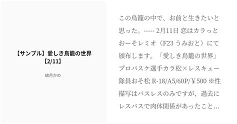 R 18 カラおそ 恋はカラっとおーそレミオ 【サンプル】愛しき鳥籠の世界【211】 緋月かのの小説 Pixiv
