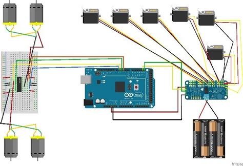 Circuit Diagram Of The Robot Drawn In Fritzing Download Scientific