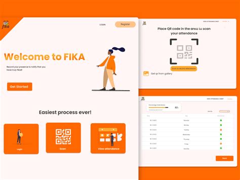 qr code authentication app by christine on dribbble