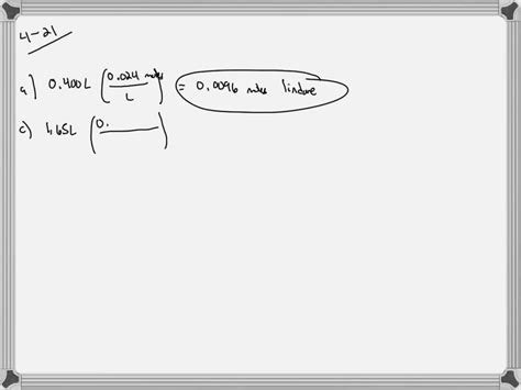 Solved Calculate The Number Of Moles Of Solute Contained In The